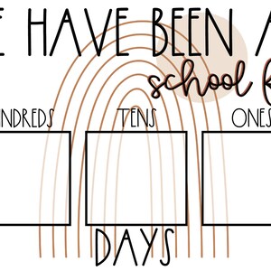 BOHO VIBES Days at School Tally Display | Desert Neutral Classroom ...
