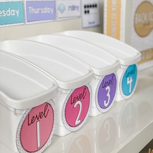 Reading Groups Organizers | SPOTTY BRIGHTS | Rainbow Guided Reading ...