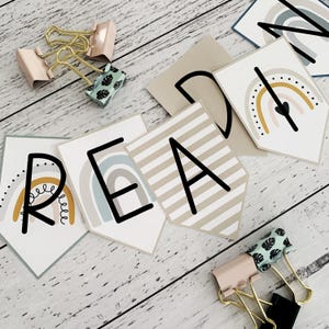 BOHO RAINBOW Classroom Decor Bundle | Editable | Neutral Rainbow ...