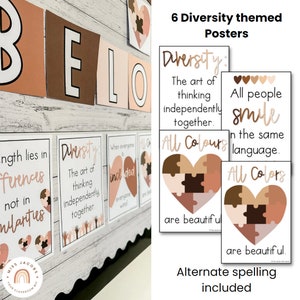 Everyone Belongs Bulletin Board | Diversity Display | Neutral Classroom ...