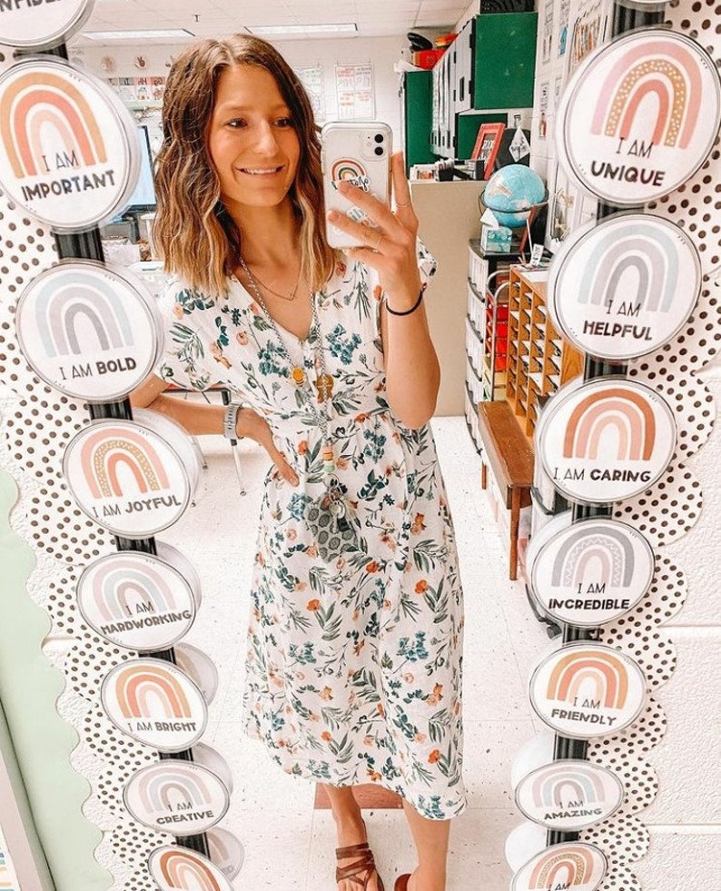 BOHO RAINBOW Affirmation Station Positive Affirmations - Etsy