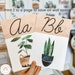 Modern Boho Plants Alphabet Posters Rustic Boho Classroom Decor ...