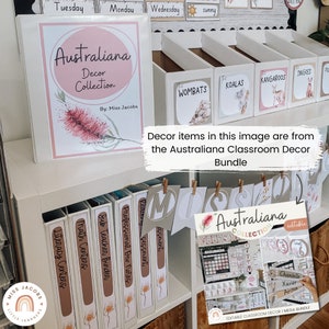 AUSTRALIANA Binder Covers & Spines | Flora and Fauna Classroom Decor ...