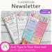 Classroom Newsletter Templates | Editable | Spotty Brights Classroom ...