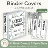 Modern Boho Binder Covers and Spines EDITABLE - Etsy