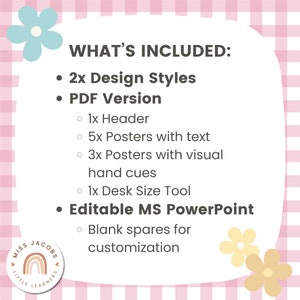 Levels of Understanding Posters With Visuals | Daisy Gingham Pastels ...