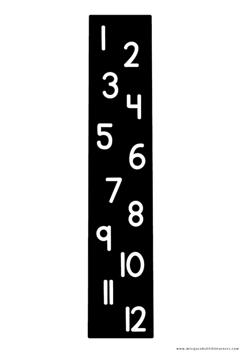 Skip Counting Large Number Display Black Basics Classroom - Etsy