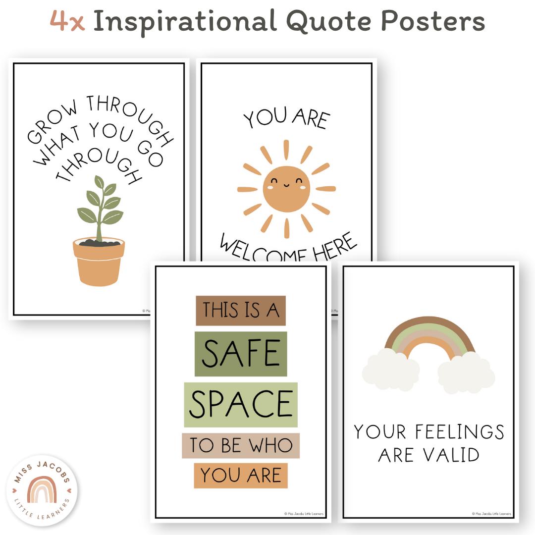 Woodland Calm Down Corner Posters, Printable SEL Calming Classroom ...
