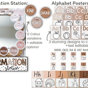 SPOTTY NEUTRALS Classroom Decor Bundle | B+W Neutrals | Ombré and ...