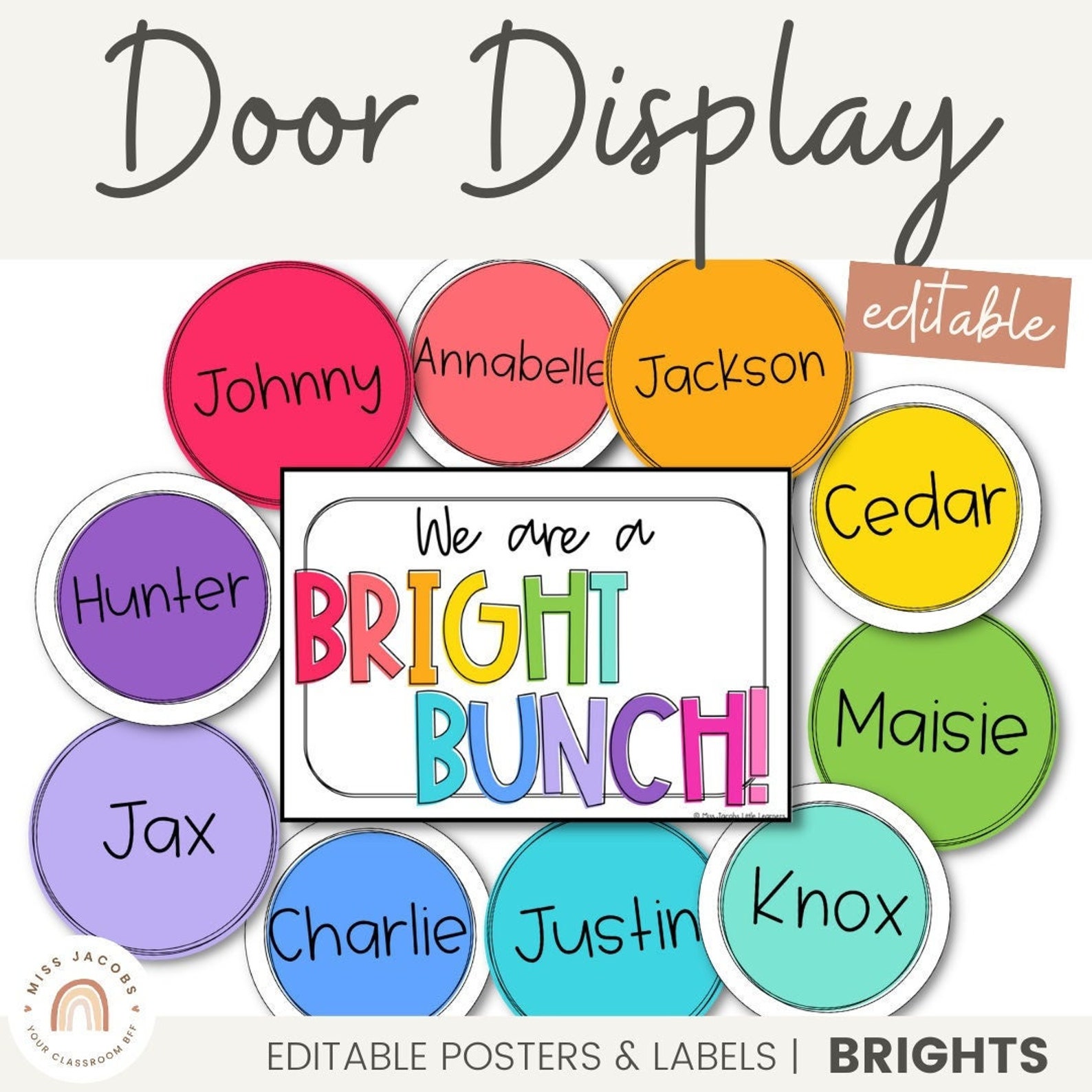 Door Display | BRIGHTS Classroom Decor - Etsy