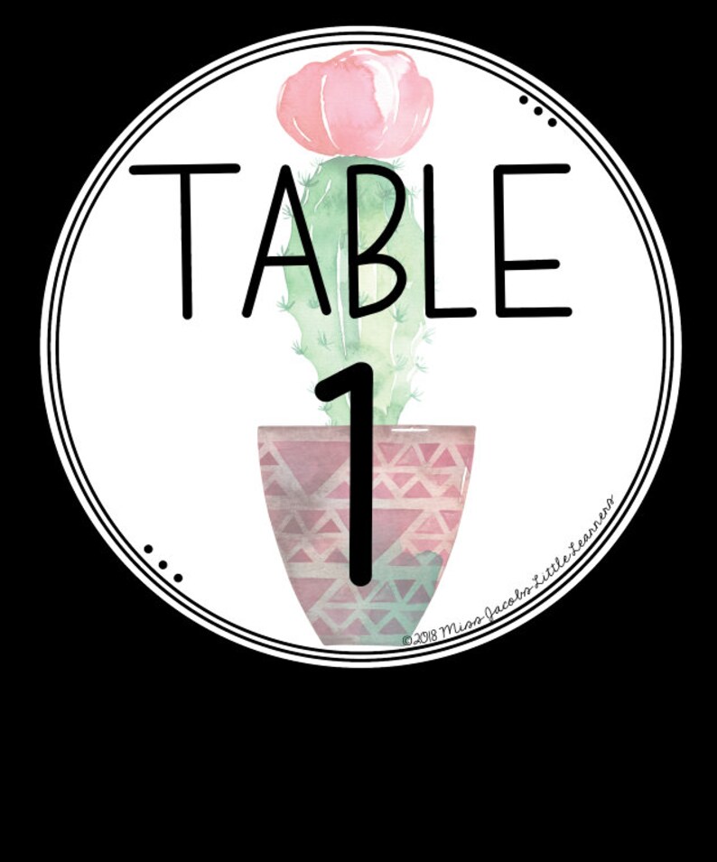 CACTUS and Succulent Classroom Decor Bundle - Etsy