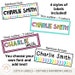 RAINBOW Editable Tray Labels, Classroom Labels & Name Tags Bundle - Etsy