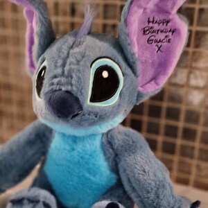 Personalised Stitch Teddy, Lilo and Stitch, My First Teddy, Happy ...