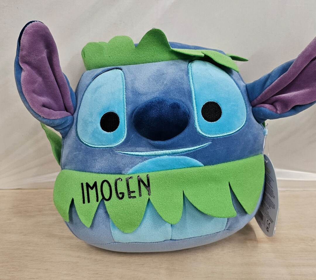 Personalised Squishmallow Stitch Teddy, Birthday Gift, Lilo and Stitch ...