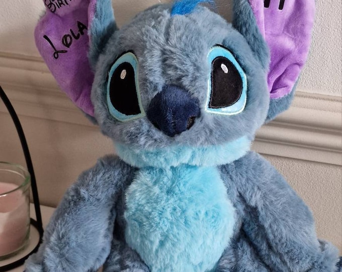 Personalised Stitch Teddy, Lilo and Stitch, My First Teddy, Happy ...
