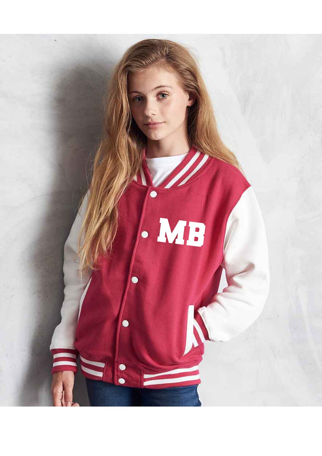 Personalised Varsity Jacket, American College Style Jacket, Coloured ...