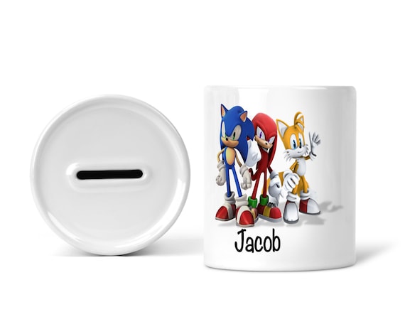 Sonic the Hedgehog Ceramic Money Box Personalised Kids Gift - Etsy UK