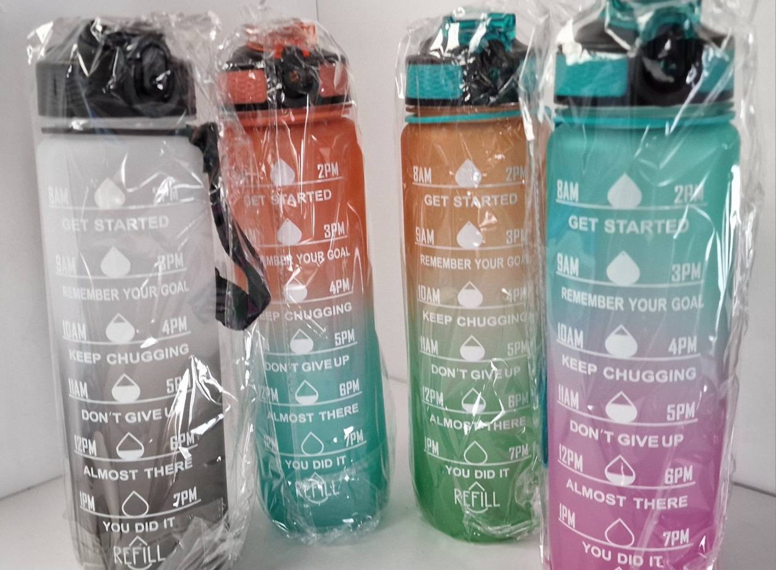 Motivational Water Bottle Ombre Sports Bottle Sport - Etsy UK
