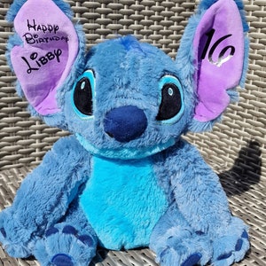 Personalised Stitch Teddy, Lilo and Stitch, My First Teddy, Happy ...