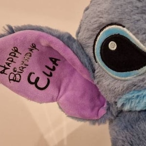 Personalised Stitch Teddy, Lilo and Stitch, My First Teddy, Happy ...