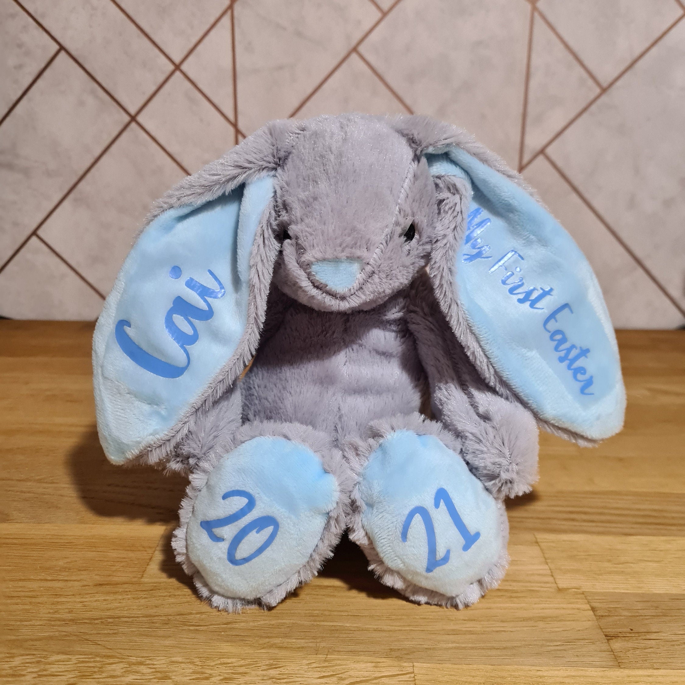 Personalised My First Easter Bunny Plush Bunny With Name & - Etsy UK