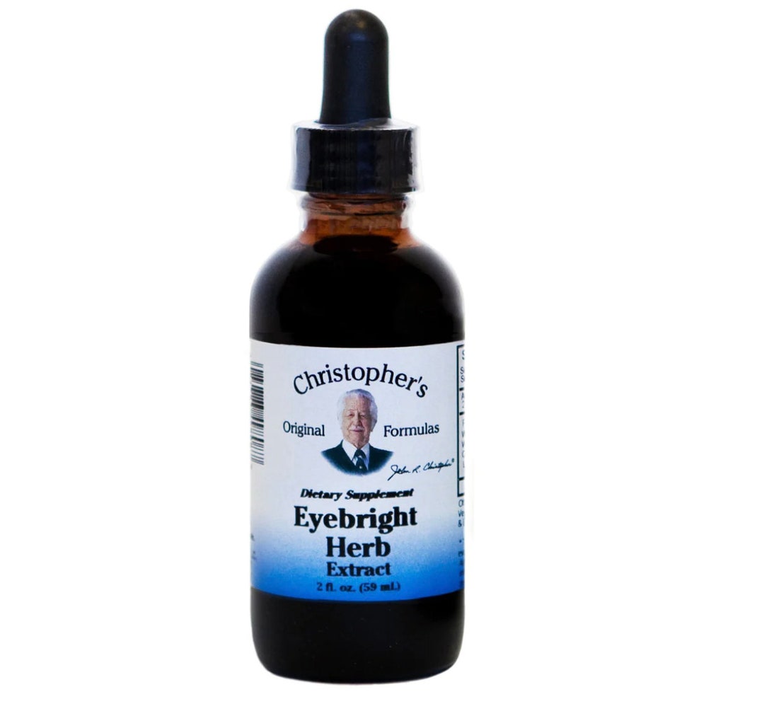 Eyebright Herb Extract Herbal Tincture W/ Dropper - 2 Oz ~ 60 Servings ...