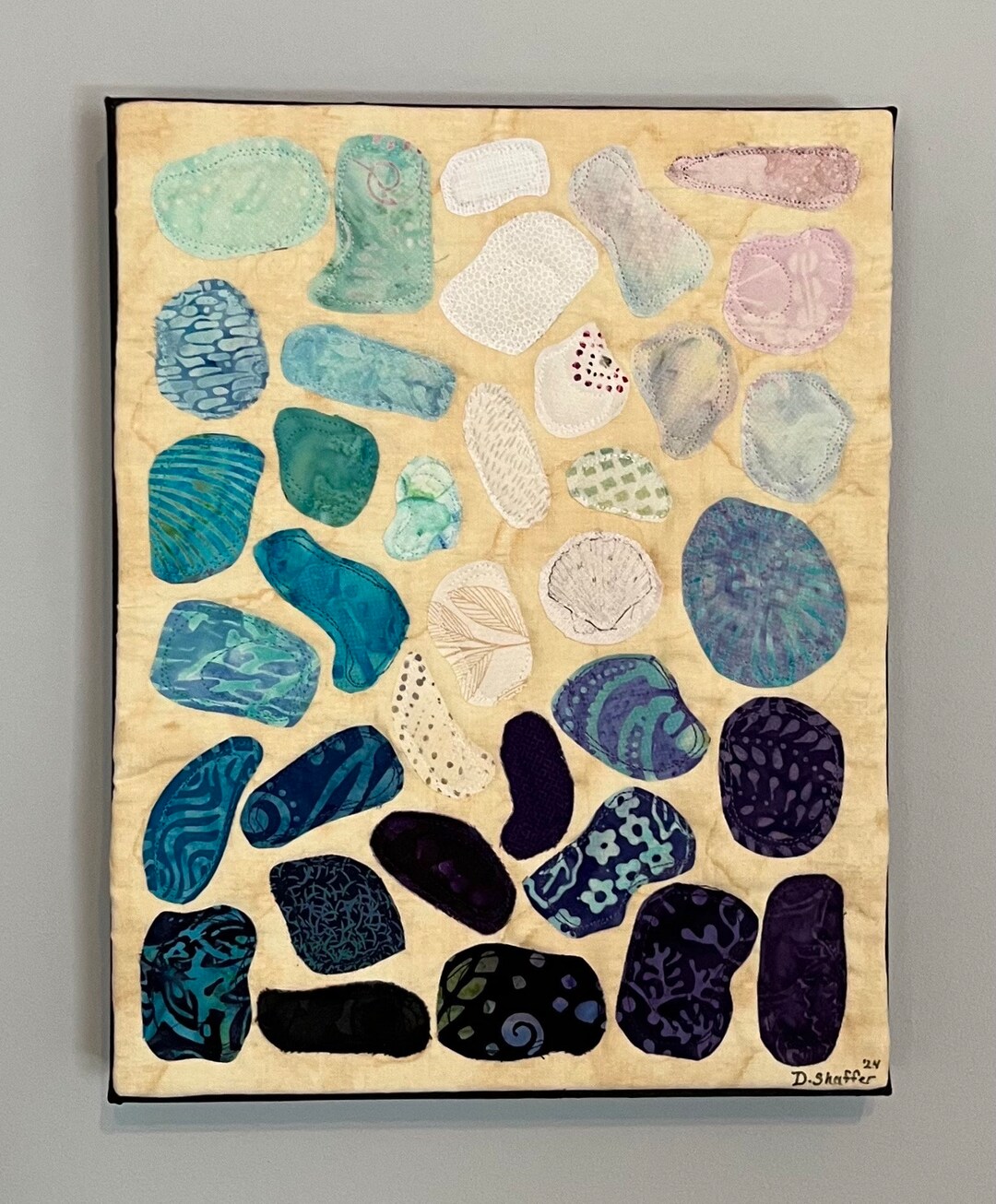 Beach Glass Fiber Art - Etsy