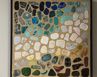 Beach Glass Fiber Art - Etsy