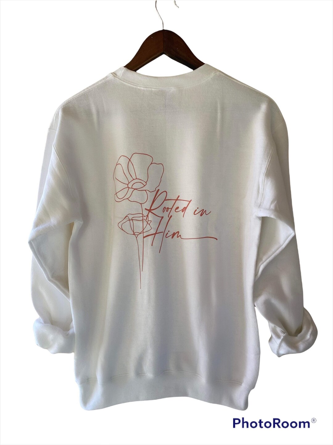 Rooted in Him Sweatshirt,rooted in Christ Crewneck,faith Based Women’s ...
