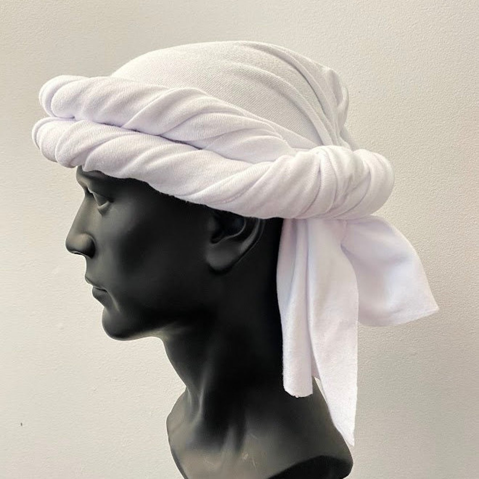 White Men Turban Men Halo Headwraps Durag Turban Hat for - Etsy
