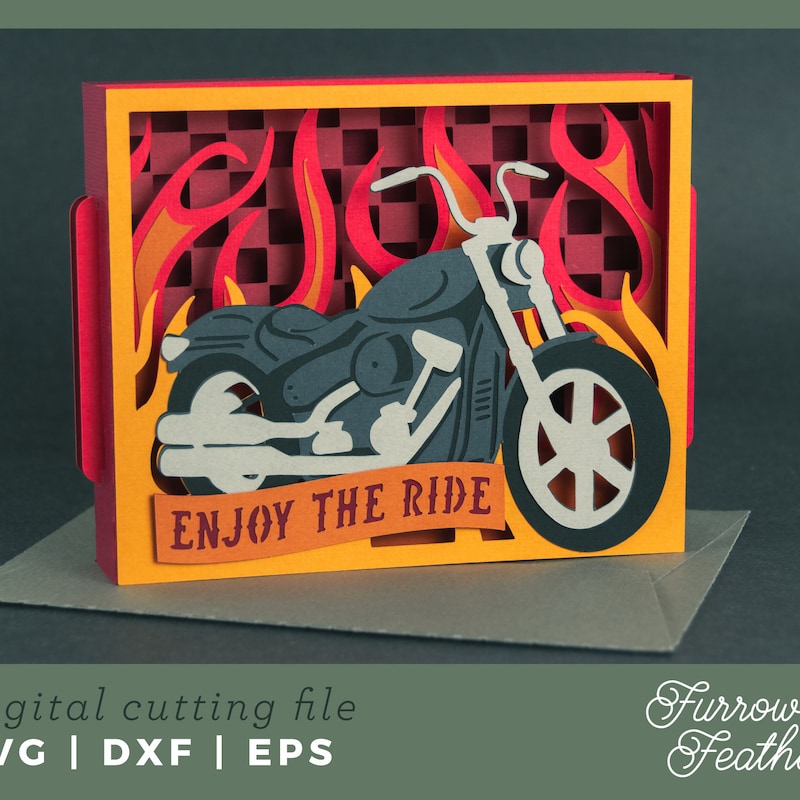 Motorcycle Svg Card Men - Etsy UK