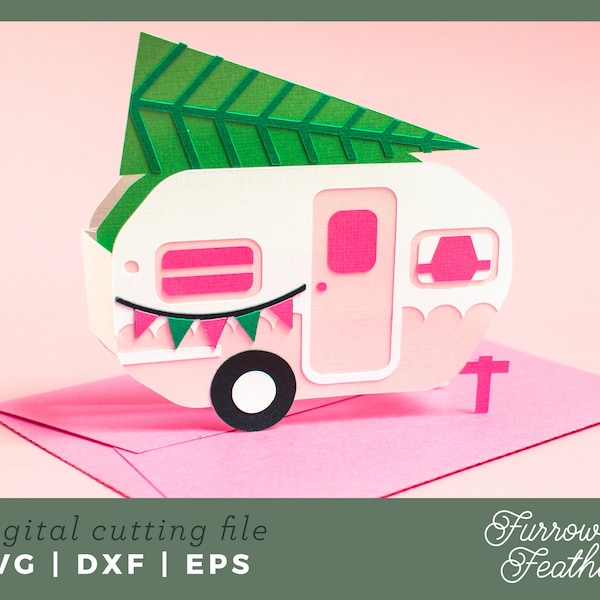 Camper Shadow Box Svg - Etsy
