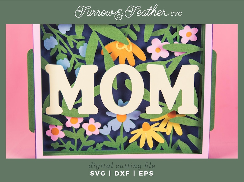 3D Mother's Day Card SVG: Layered Floral Papercut (digital Download) - Etsy