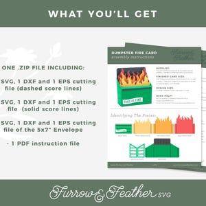 Dumpster Fire Pop up Card SVG: 3D Papercut Card (digital Download) - Etsy
