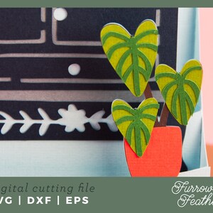 Antique Stove Pop up Card SVG: 3D Papercut Birthday Card (digital ...