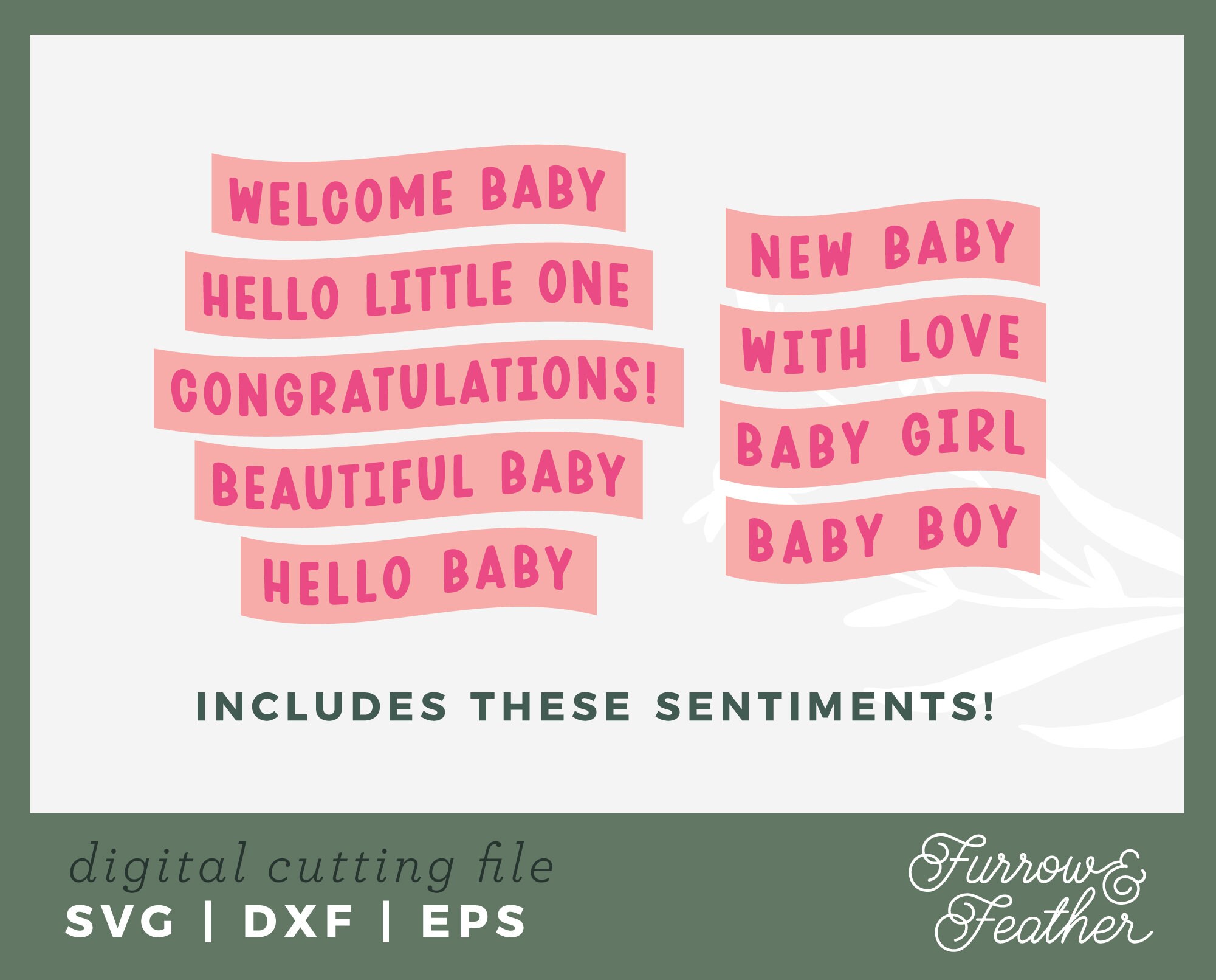 Wildflower Baby Crib Box Card Template 3D Papercut SVG Card - Etsy