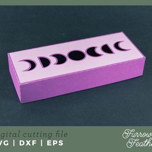 Halloween Moon Phases Box SVG | 3D Papercut SVG Card Cut File | Cricut ...