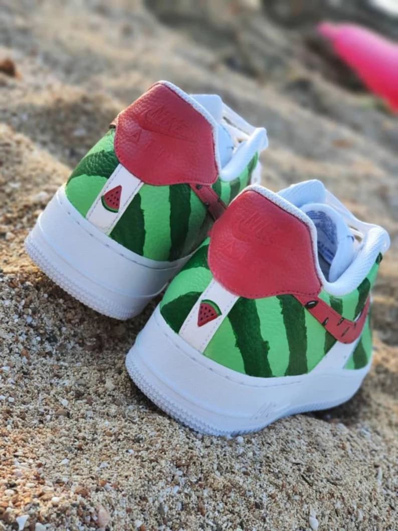 Custome Air Force 1, Cool Watermelon Sneaker, Handmade Fruit Shoes - Etsy