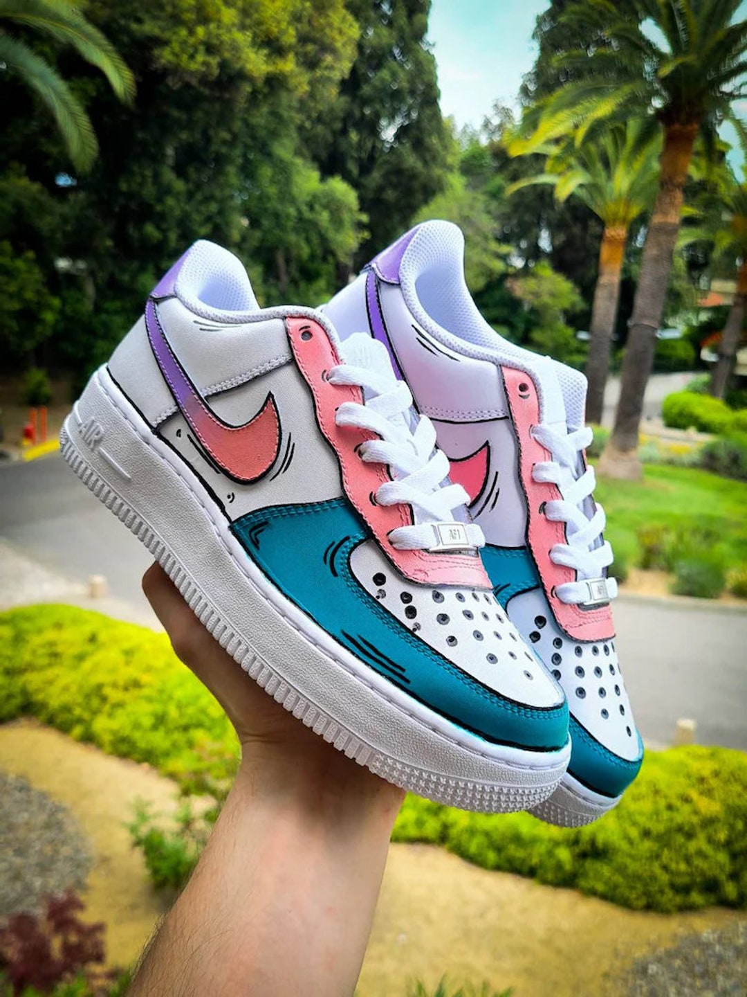 Custom Comic Style Air Force 1 - Etsy