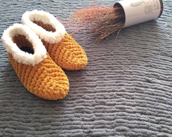Knitted House Shoes - Etsy