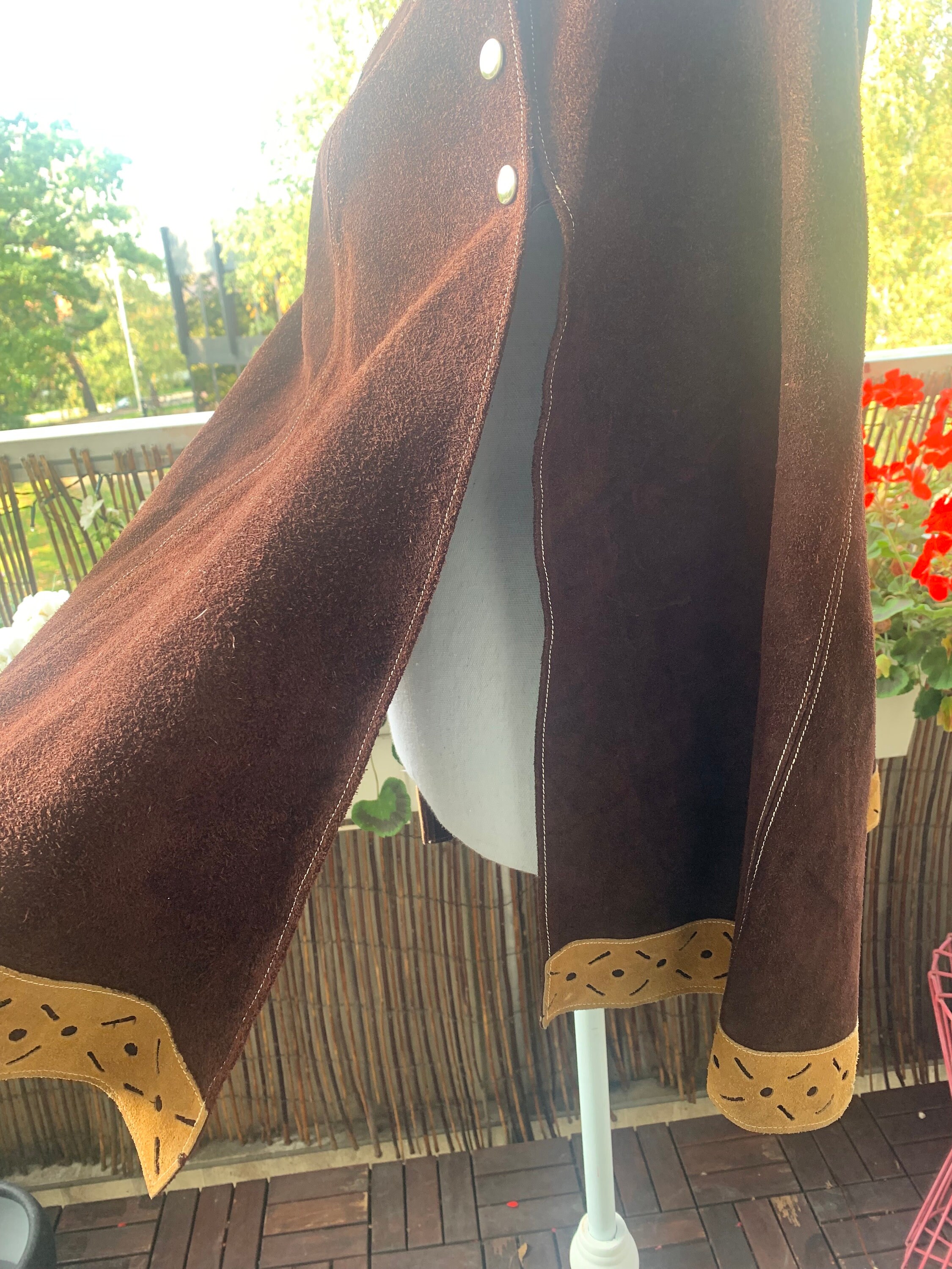 VTG 1960/70s Dark Brown Suede Cape - Etsy