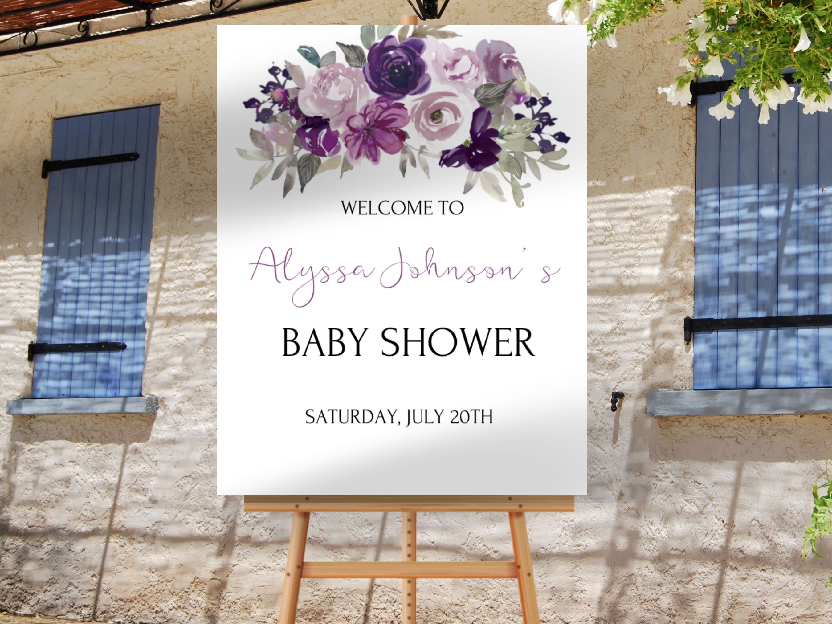 Printable Baby Shower Sign Template Download, Shower Sign, Sign ...