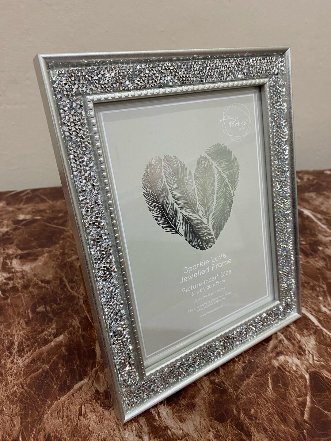 Sprakle Love Crushed Diamond Jewelled Photo Frame 8x6in Picture Frame ...