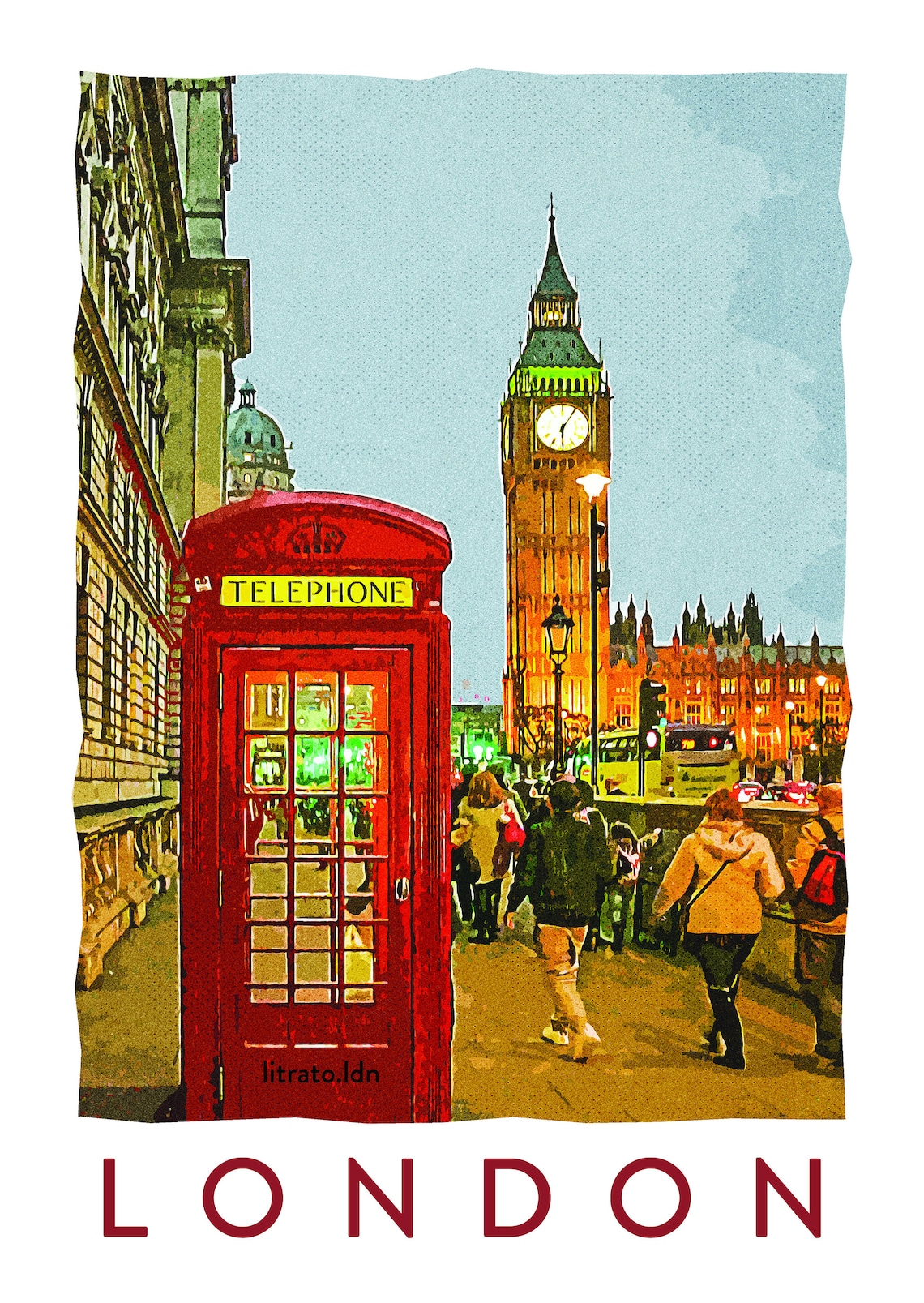 Set of 6 London Postcards London Cards London Prints London - Etsy Italia