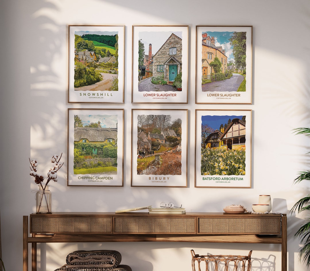 Set of 6 Vintage Cotswolds Prints! Choose From 12 Different Designs ...