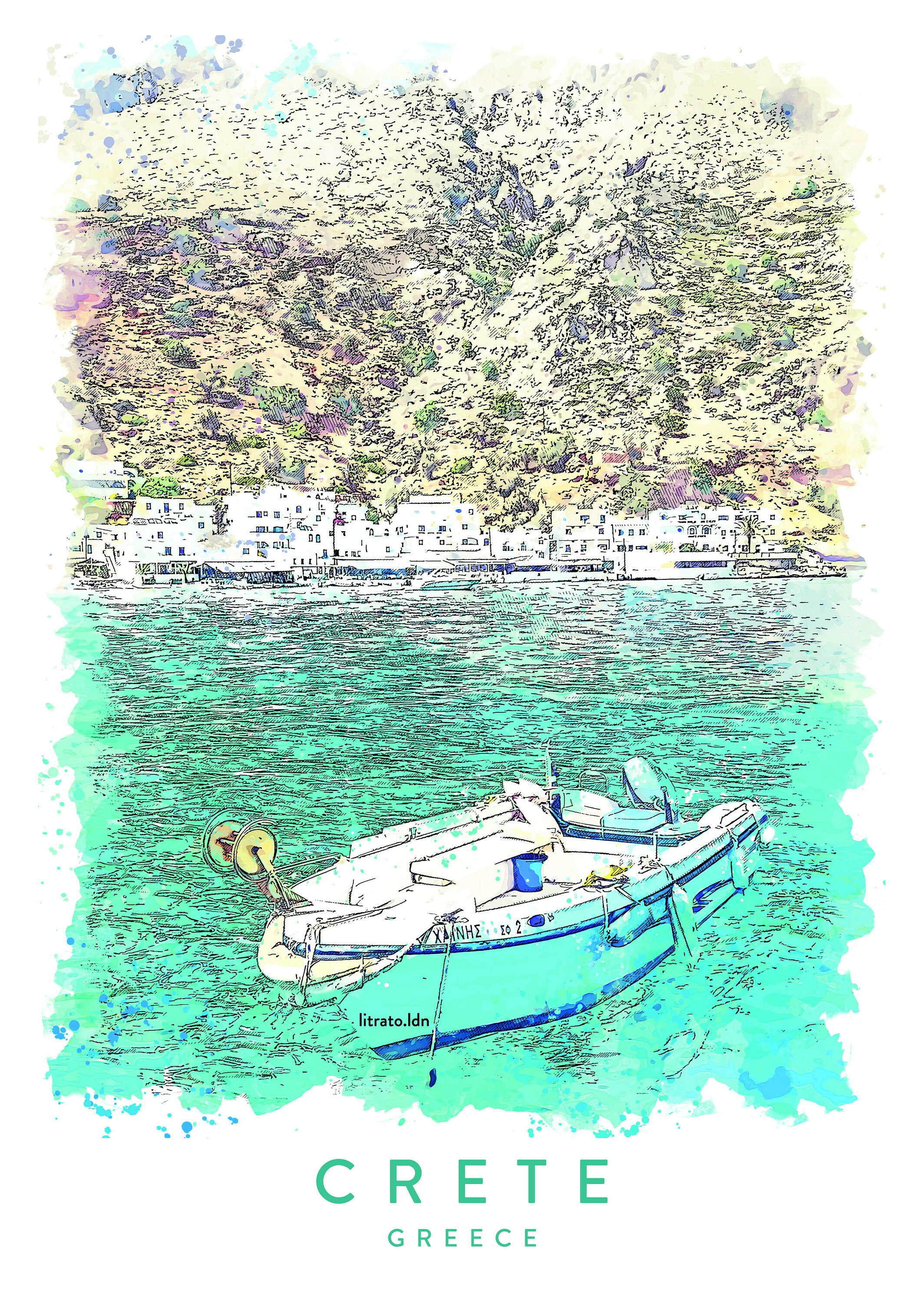 Crete Print Crete Postcard Crete Wall Art Crete Poster - Etsy UK