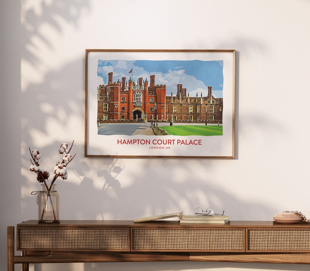 Hampton Court Palace Print, Hampton Court Palace Art, Hampton Court ...