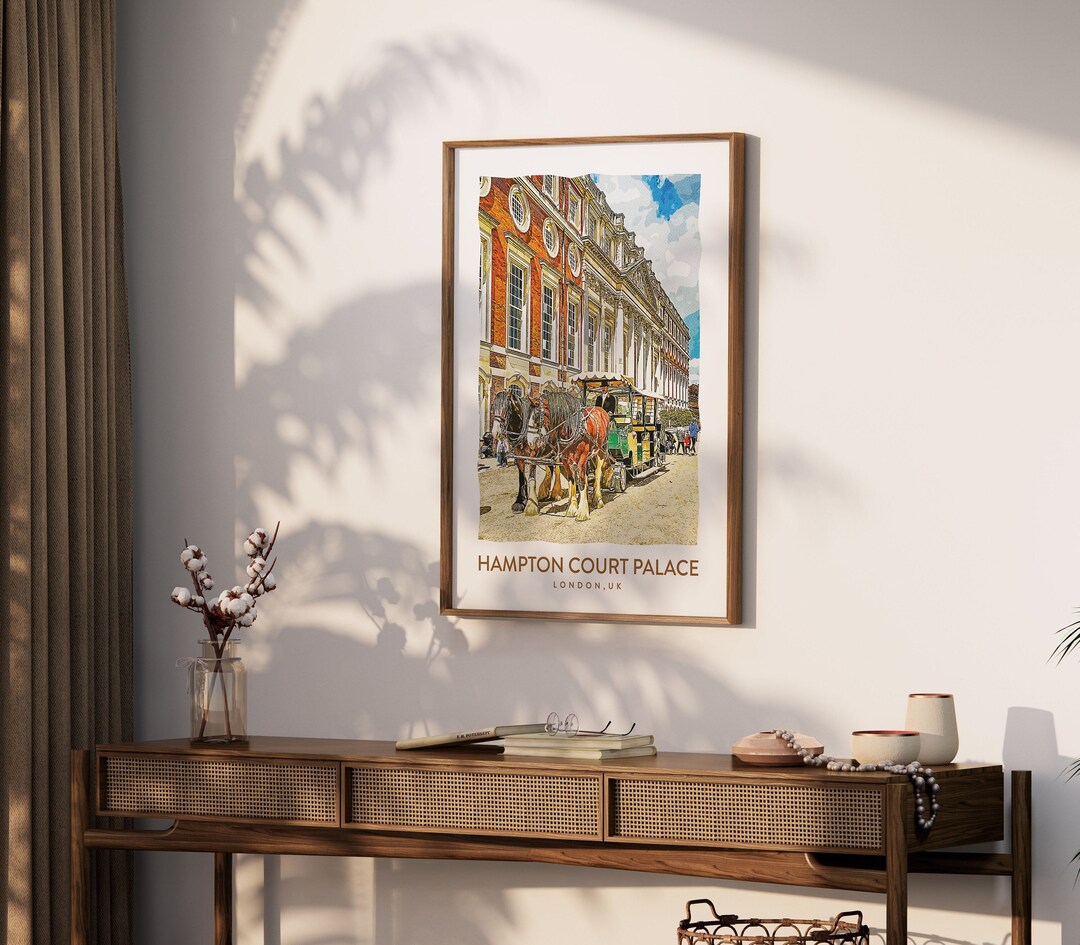 Hampton Court Palace Print, Hampton Court Palace Art, Hampton Court ...