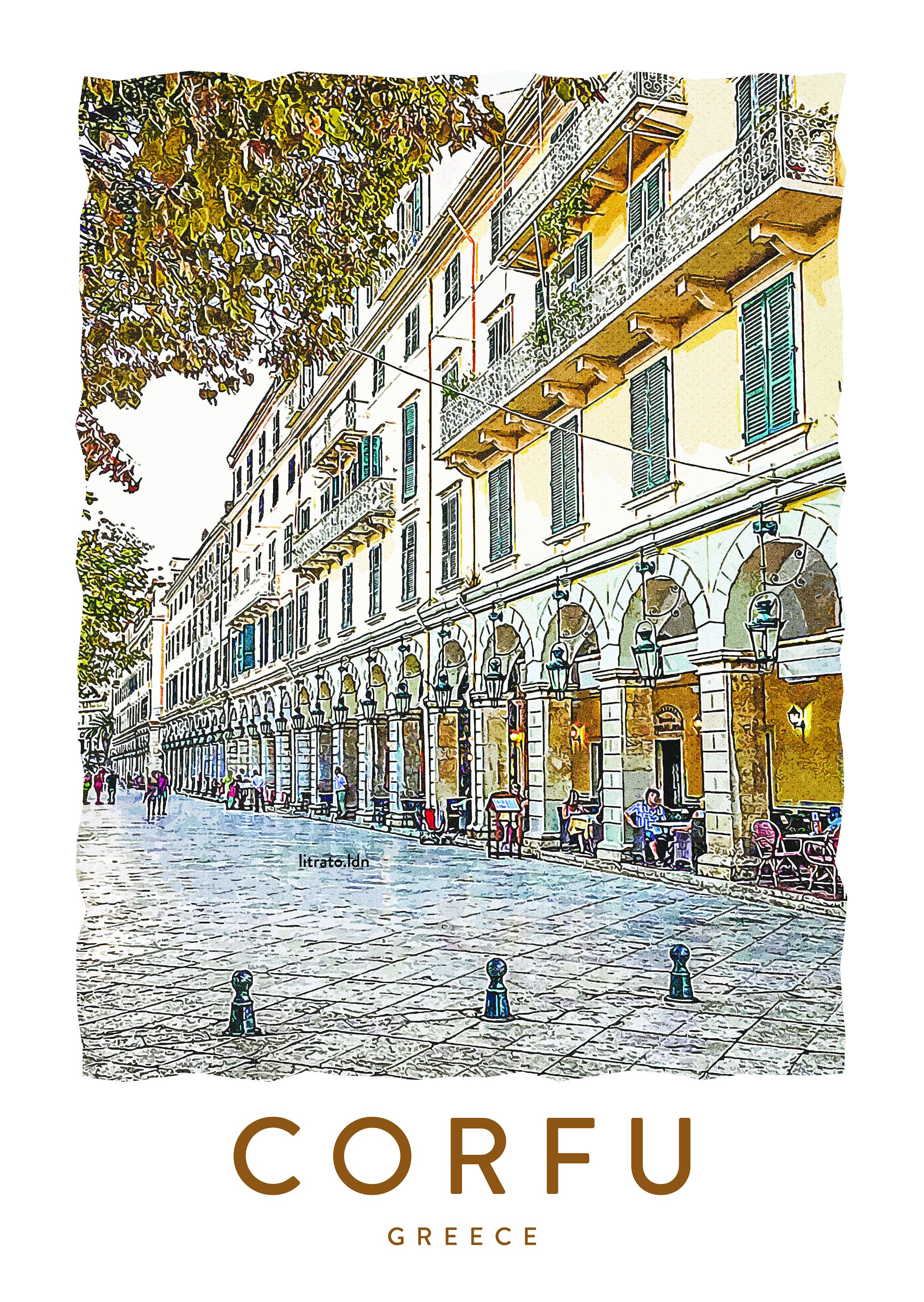 Set of 4 Corfu Postcards Greece Postcard Set Corfu Print - Etsy UK