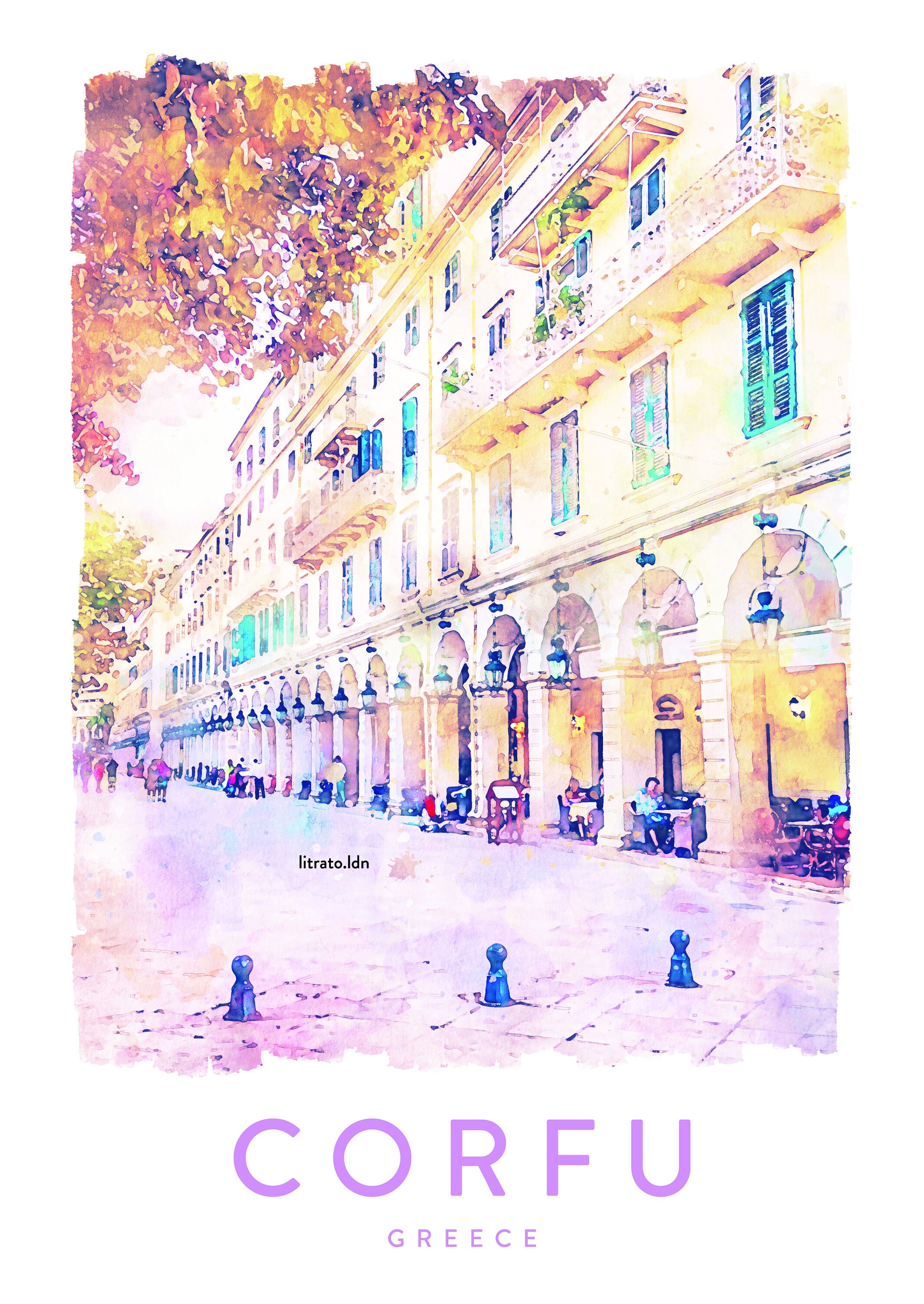 Set of 4 Corfu Postcards Greece Postcard Set Corfu Print - Etsy UK